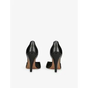 THE ROW Ornella D'orsay High-heel Leather Pumps - Black