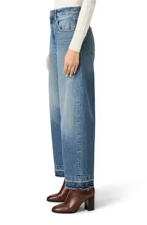Paige Arellia Release Hem High Waist Ankle Barrel Jeans