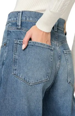 Paige Arellia Release Hem High Waist Ankle Barrel Jeans