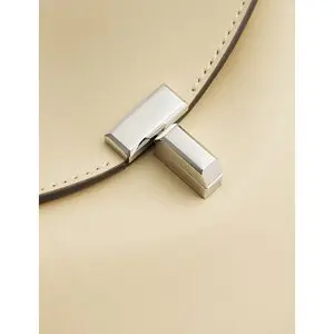 TOTEME Mini T-lock Clutch Bag - Champagne