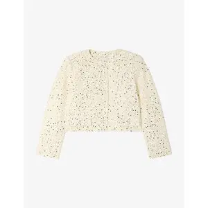 Sandro Cropped Sequin Jacket