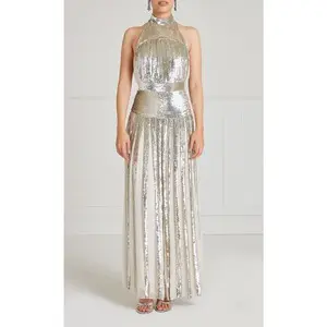 TEMPERLEY LONDON Filigree Dress - Silver