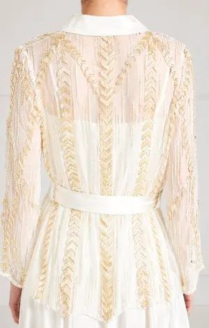 TEMPERLEY LONDON Viola Shirt - Ivory