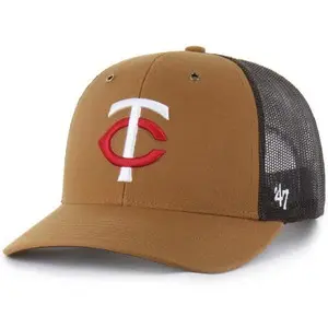 CARHARTT X 47 Carhartt X '47 Minnesota Twins Trucker Adjustable Hat - Brown