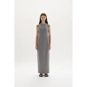 JOAEN Kelli Maxi Dress In Australian Merino - Grey