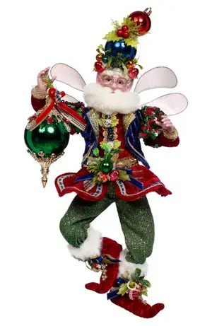 MARK ROBERTS Ornament Maker Fairy - Deep Red