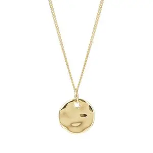 MURU Ripple Disc Necklace In Sterling - Gold