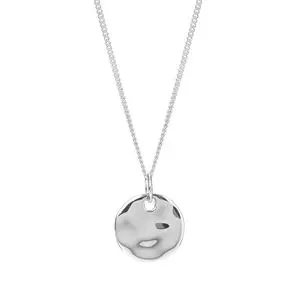 MURU Ripple Disc Necklace - Silver