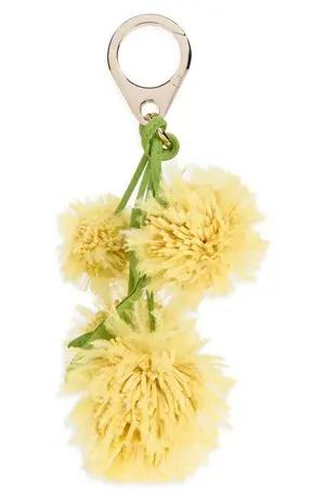 CHRISTIAN LOUBOUTIN Mimosa Flower Bag Charm - M023 Multi/gold