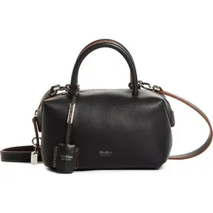 Max Mara Small Boston Leather Top Handle Bag