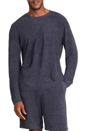 Barefoot Dreams Cozychic Ultra Lite Crewneck Lounge Top - Indigo