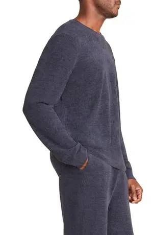 Barefoot Dreams Cozychic Ultra Lite Crewneck Lounge Top - Indigo