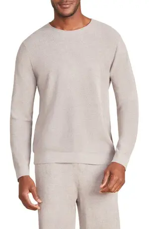Barefoot Dreams Cozychic Ultra Lite Crewneck Lounge Top - Nickel