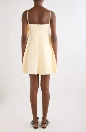 Givenchy Bow Sliced Leather Mini Dress