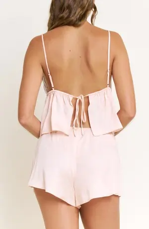 Honeydew Intimates Dusk To Down Tie Dye Cami Shortie Pajamas - Shell Pink