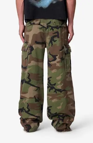 Mnml Distressed Wide Leg Cargo Pants