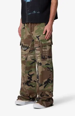 Mnml Distressed Wide Leg Cargo Pants