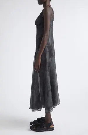 Collina Strada Pamela Sheer Silk Slipdress