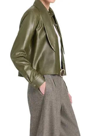 TWP Tied Up In You Leather Shirt