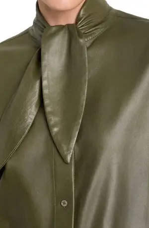 TWP Tied Up In You Leather Shirt
