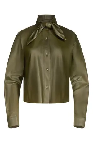 TWP Tied Up In You Leather Shirt
