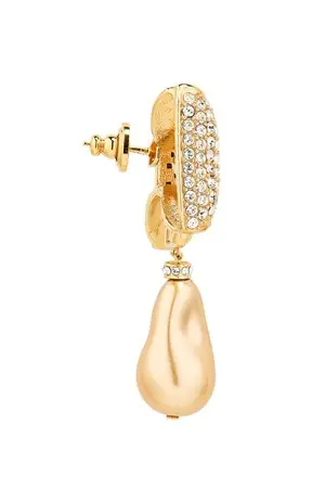 Valentino Garavani Bow Faux Pearl Drop Earrings