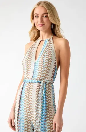 Guess Gianna Fearne Sleeveless Wide Leg Jumpsuit