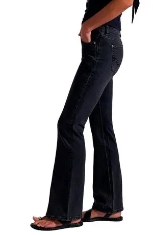 Free People Double Knot High Waist Straight Leg Jeans