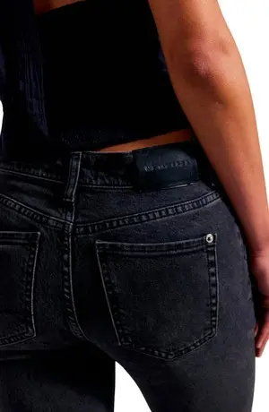 Free People Double Knot High Waist Straight Leg Jeans