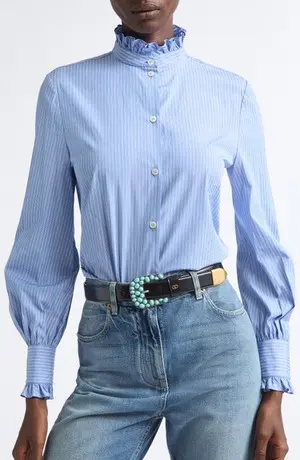 Valentino Garavani Vlogo Signature Leather Belt