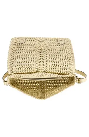 ANYA HINDMARCH Neeson Woven Shoulder Bag - Butter