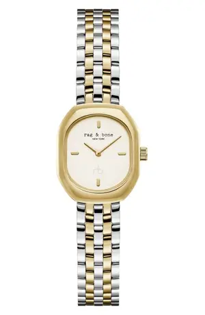Rag & Bone Rag & Bone Audrey Stainless Steel Link Bracelet Watch Gold-tone