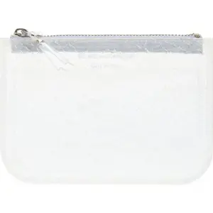 Comme Des Garçons Small Snakeskin Embossed Zip Pouch - Transparent