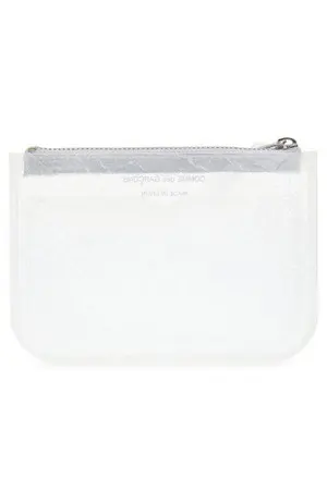 Comme Des Garçons Small Snakeskin Embossed Zip Pouch