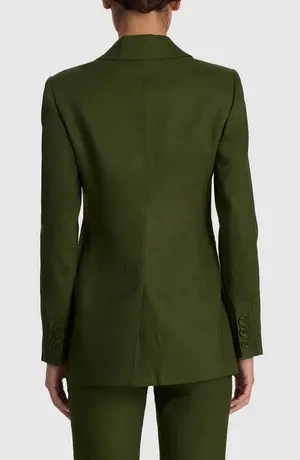 Alice + Olivia Breann Long Fitted Blazer