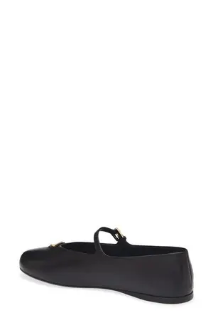 Prada Logo Mary Jane Flat
