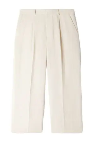 Sandro Wide-leg Cotton Linen Trousers
