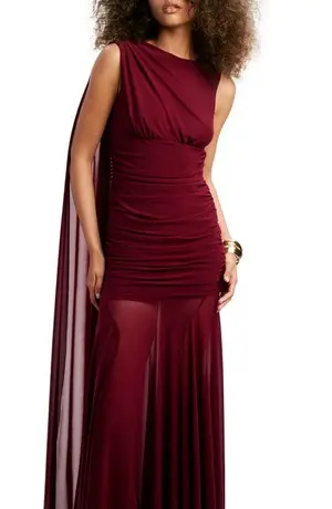 Bardot Alverie Mesh Maxi Dress