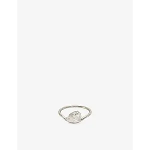 INDIGO LUNE Pia Platinum Plated Stainless-steel Ring - Silver
