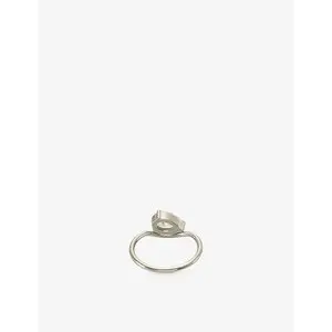INDIGO LUNE Pia Platinum Plated Stainless-steel Ring