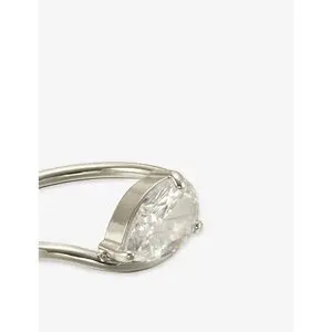INDIGO LUNE Pia Platinum Plated Stainless-steel Ring