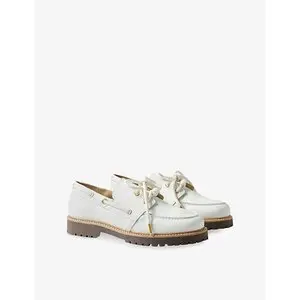 Claudie Pierlot Leather Boat Shoes