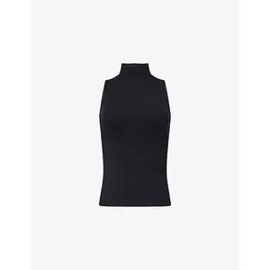 ME+EM High-neck Sleeveless Stretch-jersey Top