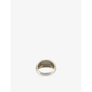 TWOJEYS Always Lucky Sterling- Plated Brass Signet Ring
