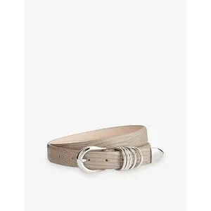DEHANCHE Déhanche Lizard Embossed Leather Belt