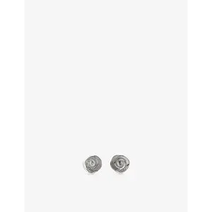 Claudie Pierlot Gold-plated Brass Stud Earrings - Silver