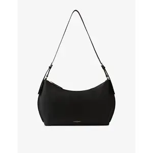 Claudie Pierlot Logo-plaque Leather Shoulder Bag - Black