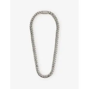 DARKAI Cuban 18ct -gold And Stainless-steel Necklace - White