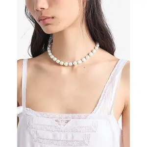Prada Pearl Gold-plated Metal Necklace