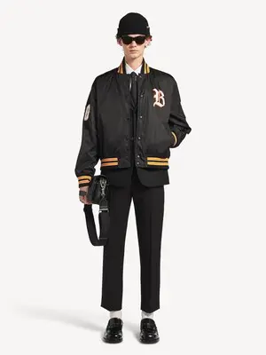 Balenciaga Varsity Bomber Jacket - Black